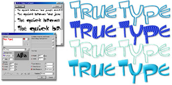 Embroidery Office TrueType fonts Lettering